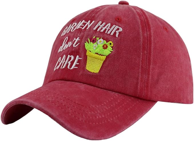 Embroidered Washed Cotton Baseball Caps | Gardeners & Plant Lovers ...