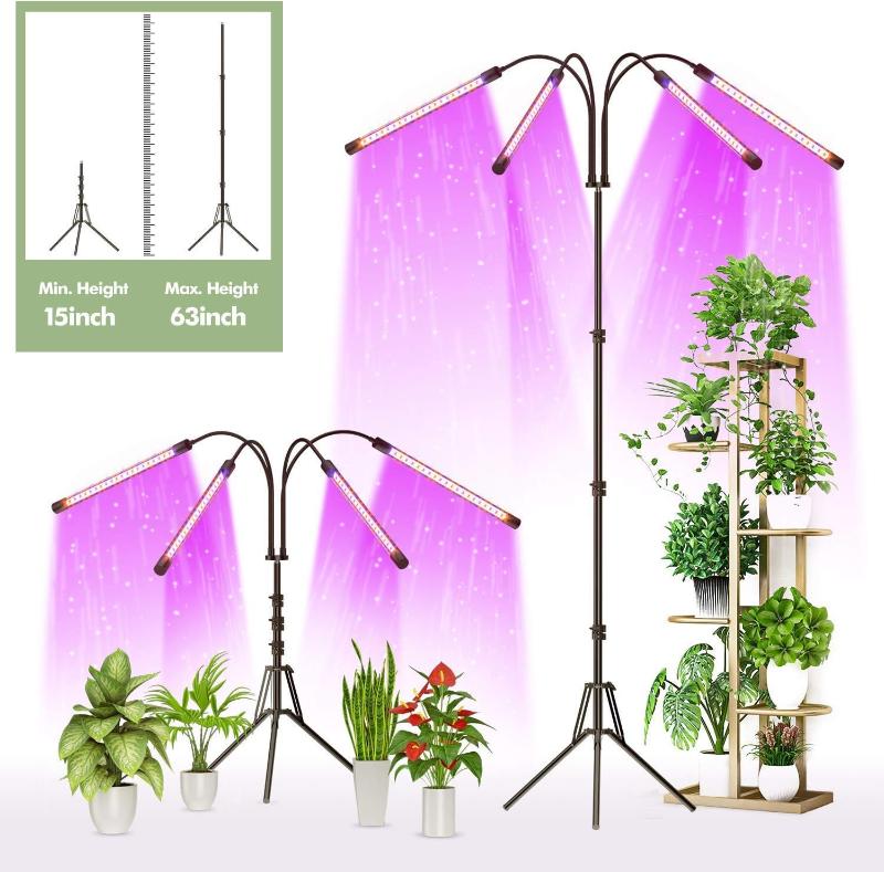 Floor Grow Light with Adjustable Stand | Grow Light For Indoor Plants ...