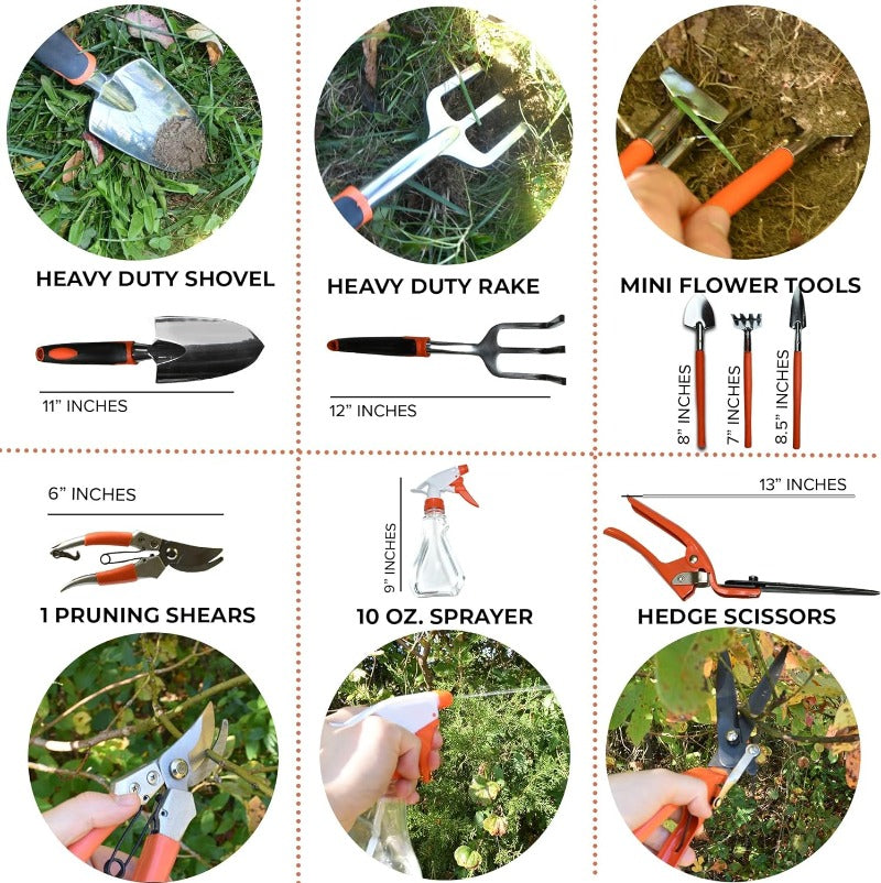 12 Pieces Gardening Tools Set – AMAZING GARDEN