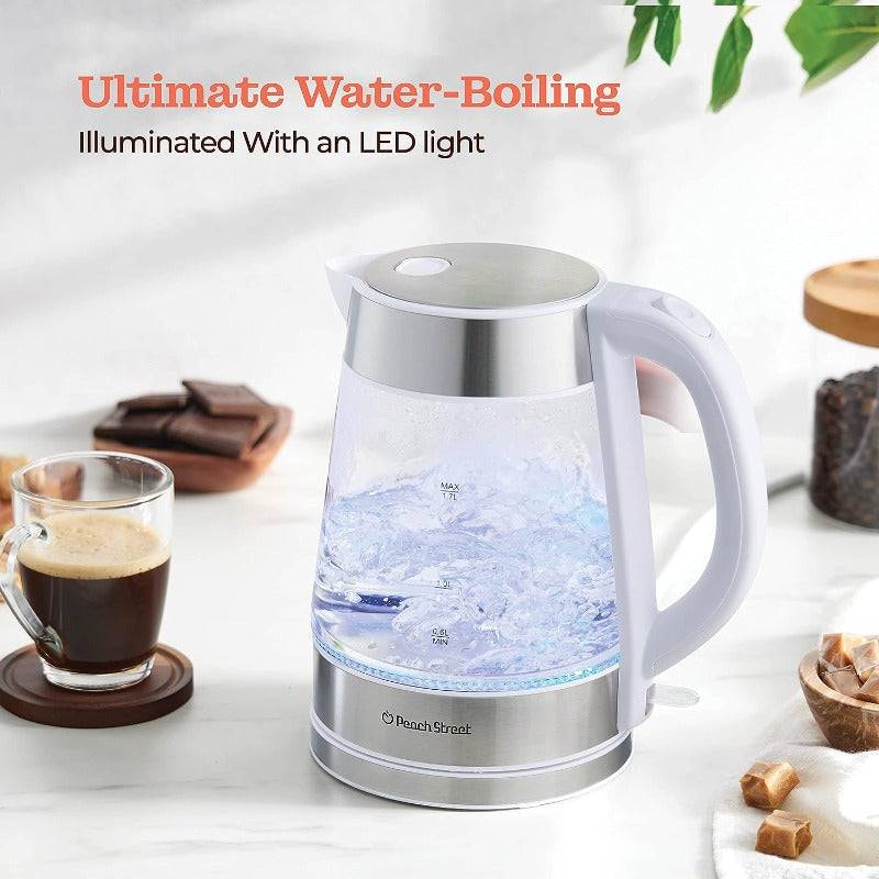 Speed-Boil 1.7L Electric Kettle with LED Light & Auto Shut-Off ...