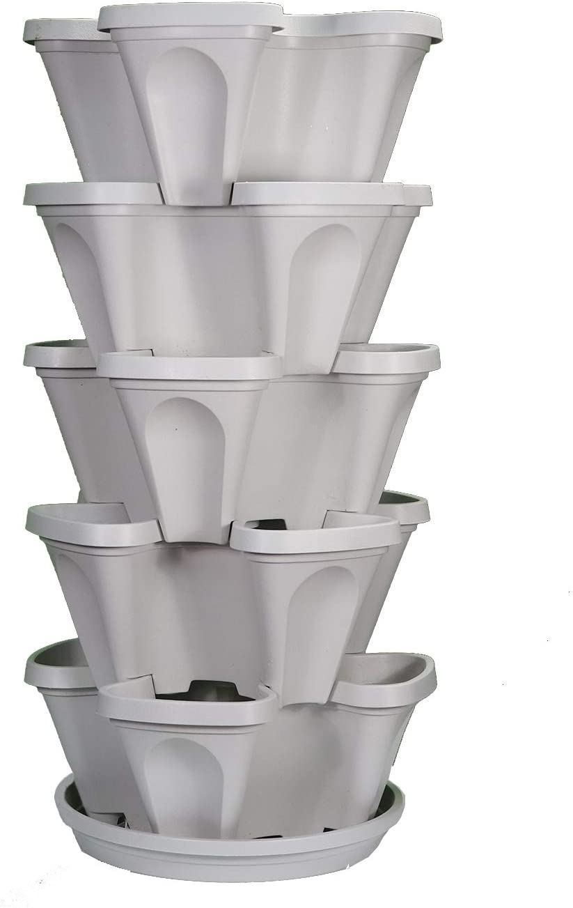 Stackable Planters | Vertical Stacking Gardening Planter – AMAZING GARDEN