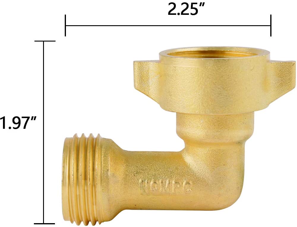 Brass 90-Degree Hose Elbow | Amazing Garden – AMAZING GARDEN