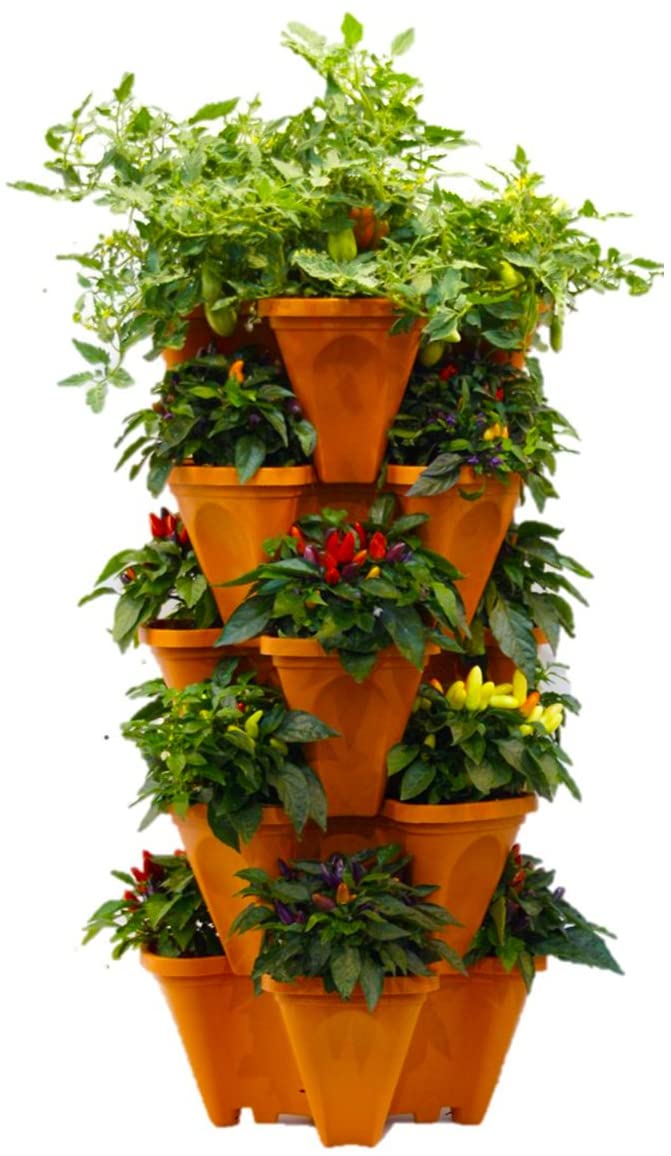 Stackable Planters | Vertical Stacking Gardening Planter – AMAZING GARDEN
