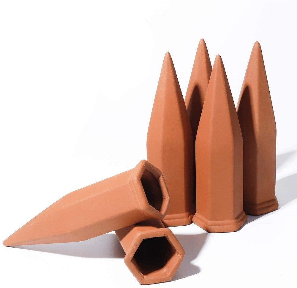 Terracotta Watering Spikes – Self-Watering Stakes | Auto Irrigation ...