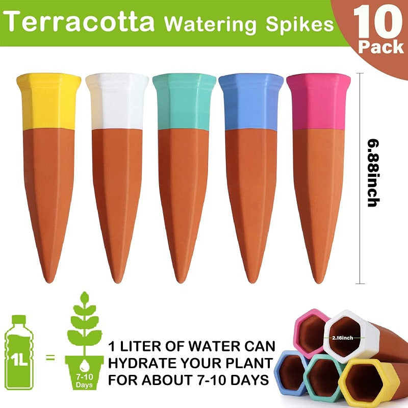 Terracotta Watering Spikes – Self-Watering Stakes | Auto Irrigation ...